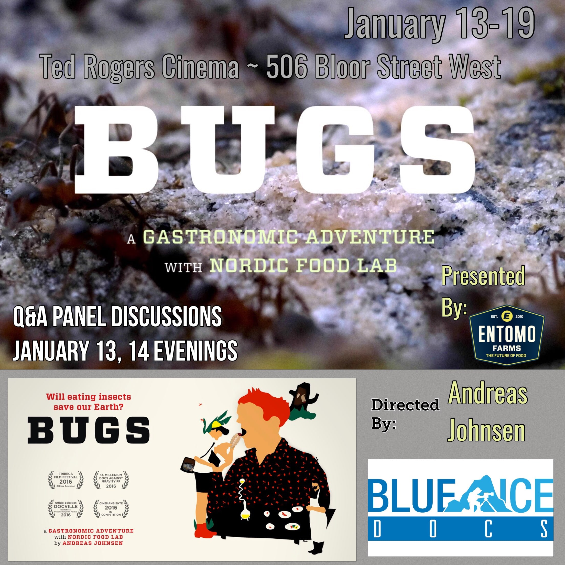 BUGS Screening at Hot Docs Ted Rogers Cinema in Toronto | Entomo Farms
